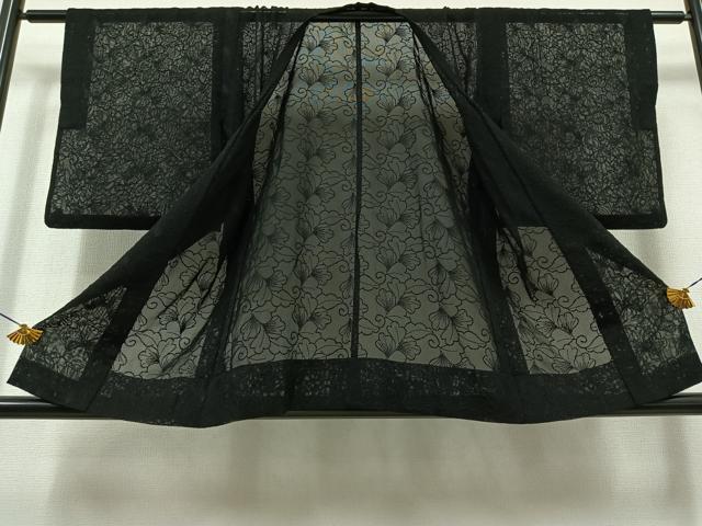 平和屋着物▽道行コート スリーシーズン 春夏秋 塵除け 紗 流線