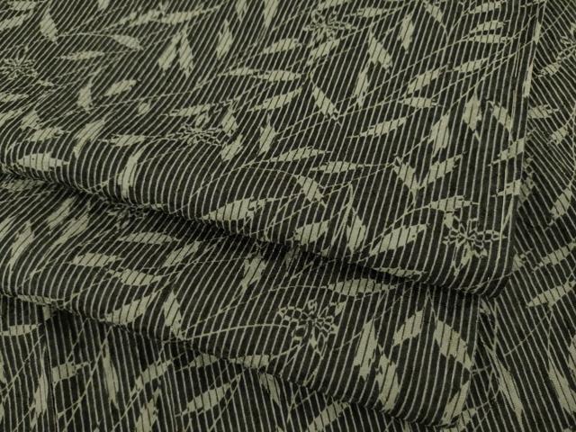 平和屋着物●上質な小紋　草花文　正絹　逸品　未使用　AAAY9762ck