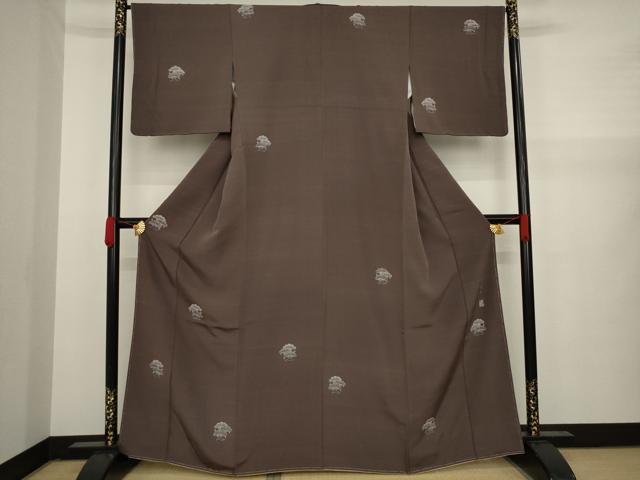 平和屋着物●糸目友禅　滝沢晃　訪問着　松文　正絹　逸品　AAAY9778ck