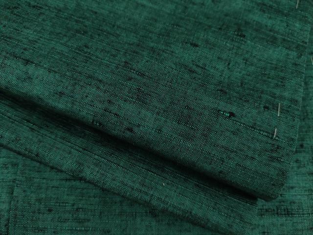 平和屋着物●上質な紬　色無地　天鵞絨色　正絹　逸品　AAAY9850ck