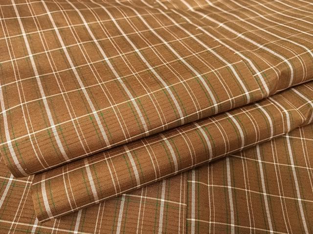 平和屋着物●上質な紬　格子　健勝苑扱い　正絹　逸品　AAAY9896np 平和屋着物○上質な紬 格子 健勝苑扱い 正絹 逸品 AAAY9896np