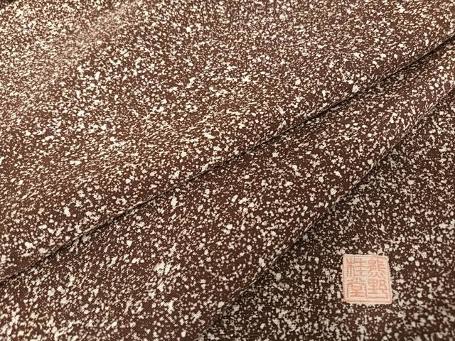 平和屋着物●熊野桂堂 友禅　蝋纈染　小紋　たたき染め　正絹　逸品　AAAY9929np