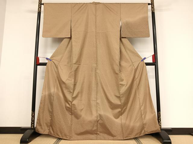 平和屋着物●本場染大島紬　訪問着　霞文　正絹　逸品　AAAY9938np