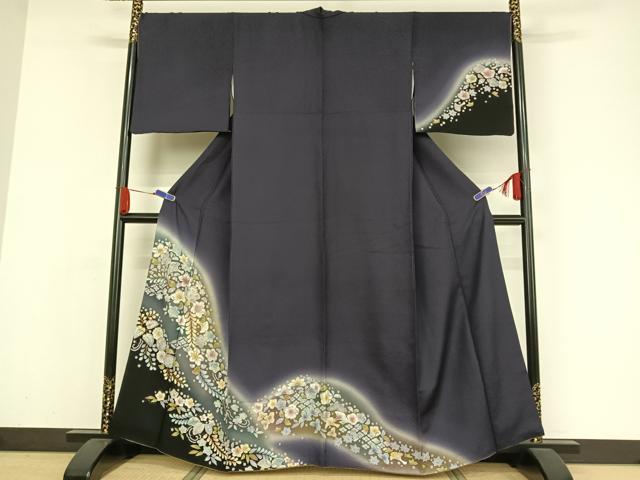平和屋着物●訪問着　辻が花　暈し染め　金彩　正絹　逸品　AAAY9958np