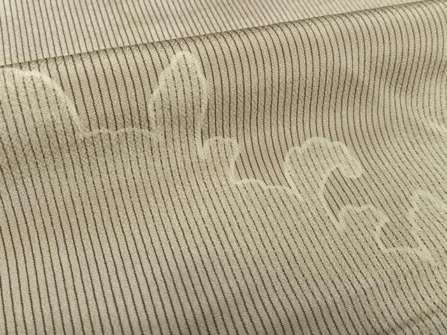 平和屋着物○上質な小紋 草花シルエット 正絹 逸品 AAAZ0002zg