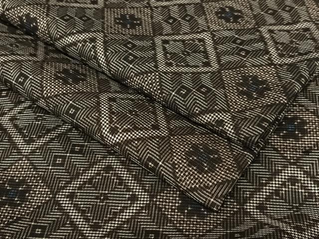 平和屋着物●本場大島紬　龍郷絣　正絹　逸品　AAAZ0013zg