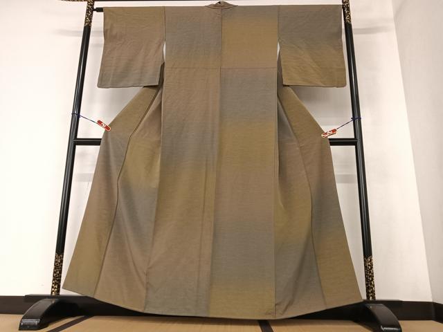 平和屋着物●上質な小紋　段暈し　正絹　逸品　AAAZ0043zg