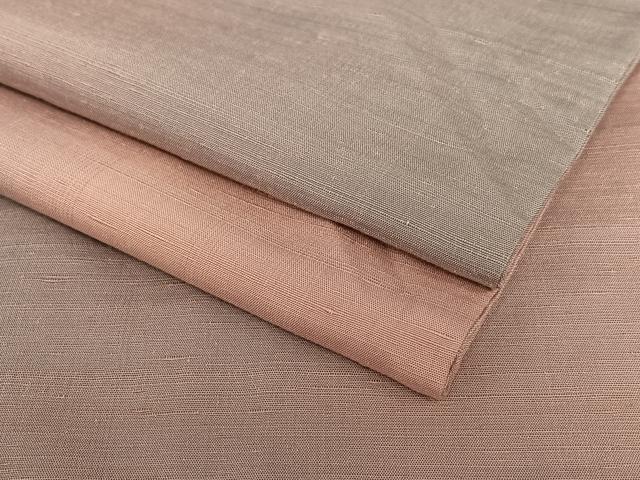 平和屋着物●上質な紬　縞　正絹　逸品　AAAZ0091zg