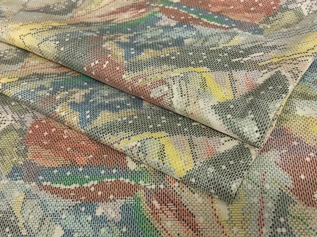 平和屋着物●本場大島紬　一元7マルキ　霞文　正絹　逸品　AAAZ0128zg