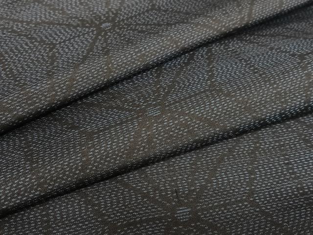 平和屋着物●本場大島紬　麻の葉文様　正絹　逸品　未使用　AAAZ0221zg