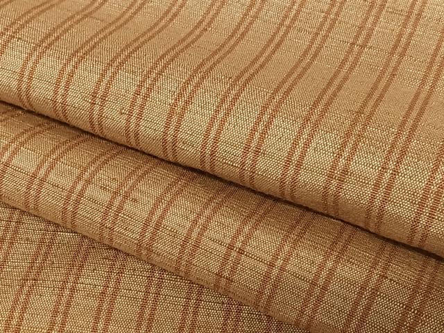 平和屋着物●上質な紬　縞　正絹　逸品　AAAZ0232zg