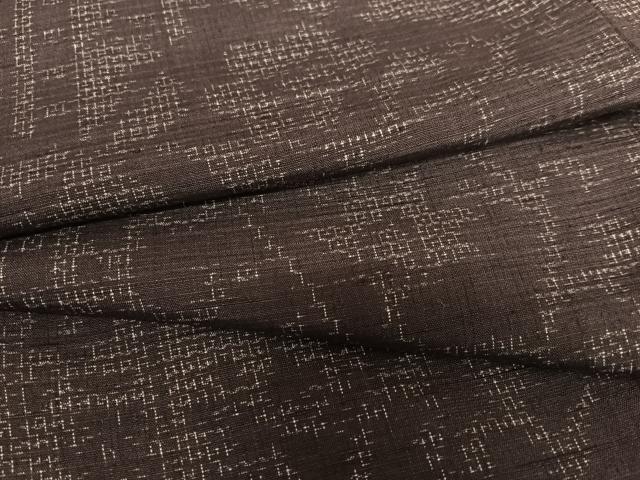 平和屋着物●本場結城紬　重要無形文化財　80亀甲　更紗花文　正絹　逸品　未使用　AAAZ0304zg