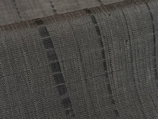 平和屋着物○上質な紬 絞り 縞 暈し染め 正絹 逸品 AAAZ0350zg