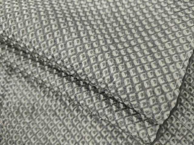 平和屋着物●大変加工の良い総絞り小紋　正絹　逸品　AAAZ0647ck