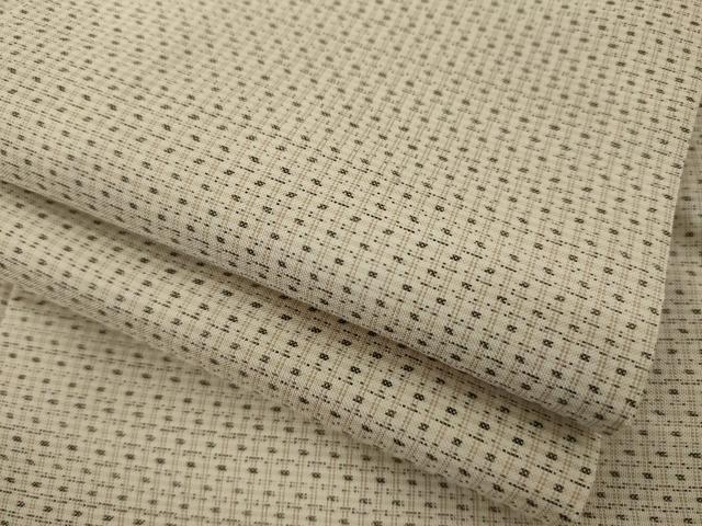 平和屋着物●本場大島紬　白大島　亀甲絣　正絹　逸品　未使用　AAAZ0673ck