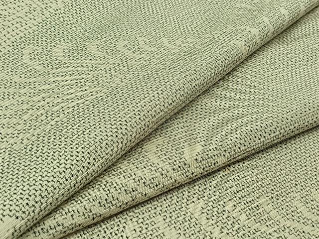 平和屋着物▽上質な紬　単衣　乱菊　正絹　逸品　AAAZ0702jh