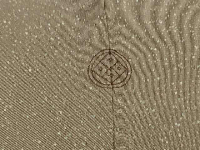 平和屋着物▽上質な小紋 単衣 霞文 正絹 逸品 AAAZ0982jh