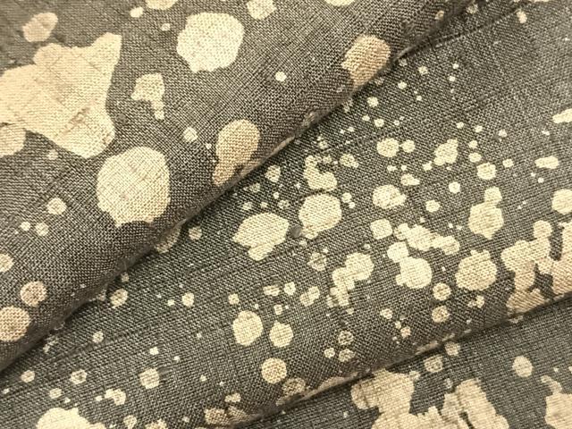 平和屋着物▽生紬　単衣　霞文　正絹　逸品　AAAZ1397fy