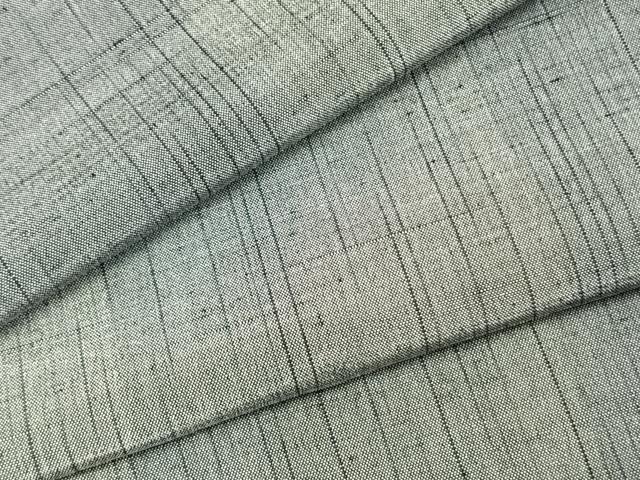 平和屋着物▽上質な紬　単衣　間道　正絹　逸品　AAAZ1527fy