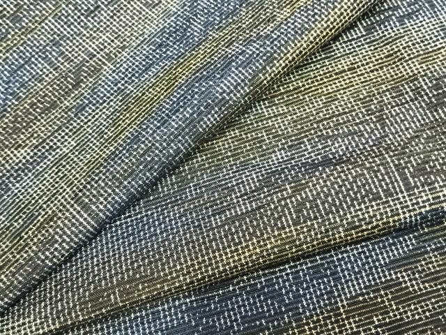 平和屋着物▽上質な紬　単衣　風景文　正絹　逸品　未使用　AAAZ1528fy