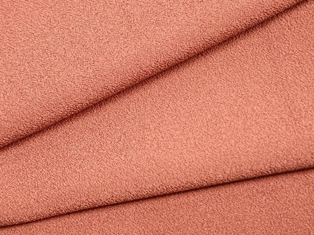 平和屋着物▽色無地　単衣　小豆色　洗える着物　AAAZ1529fy