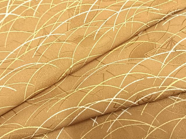 平和屋着物▽小紋　単衣　芝文　洗える着物　AAAZ1538fy