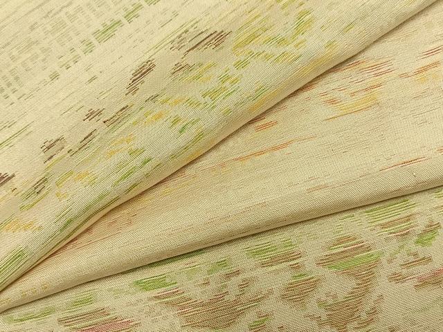 平和屋着物▽上質な小紋　単衣　横段文　正絹　逸品　AAAZ1570fy