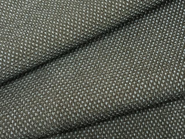 平和屋着物▽男性　本塩沢　単衣　蚊絣　正絹　逸品　AAAZ1597fy