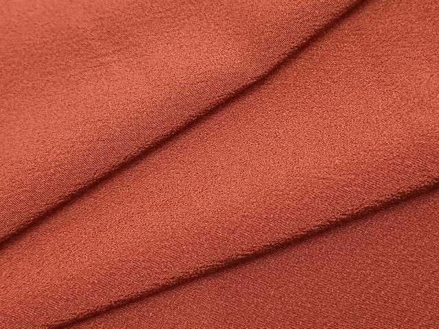 平和屋着物▽上質な色無地　単衣　蘇芳色　正絹　逸品　未使用　AAAZ1670fy