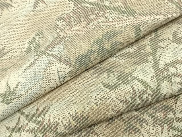 平和屋着物▽本場大島紬　単衣　風景文　正絹　逸品　AAAZ1676fy