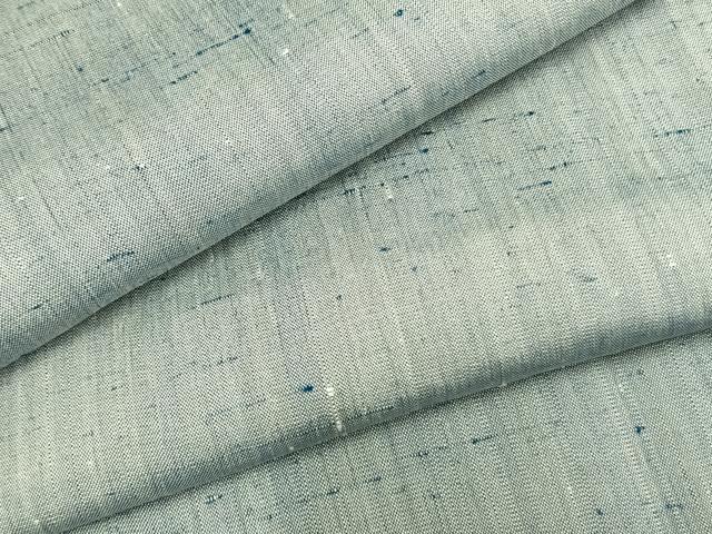 平和屋着物▽上質な紬　単衣　霞文　正絹　逸品　AAAZ1712fy