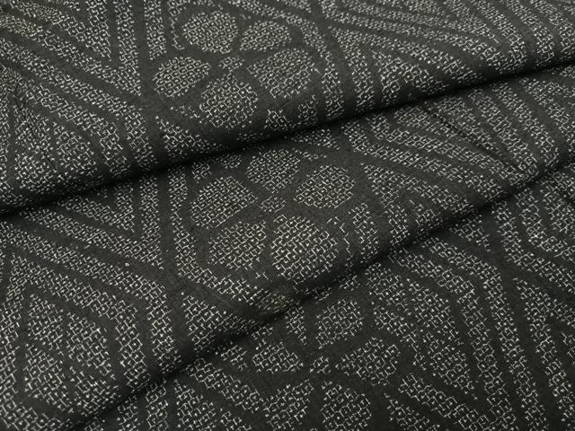 平和屋着物●本場結城紬　重要無形文化財　100亀甲　花菱文　高島屋扱い　正絹　逸品　AAAZ1776ph