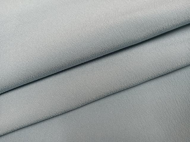 平和屋着物●洗える最高級着物　＜英＞はなぶさ謹製　色無地　灰青色　胴抜き仕立て　AAAZ1935ph