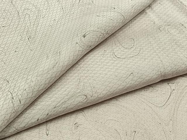 平和屋着物▽上質な小紋　単衣　流水文　正絹　逸品　AAAZ2353jh