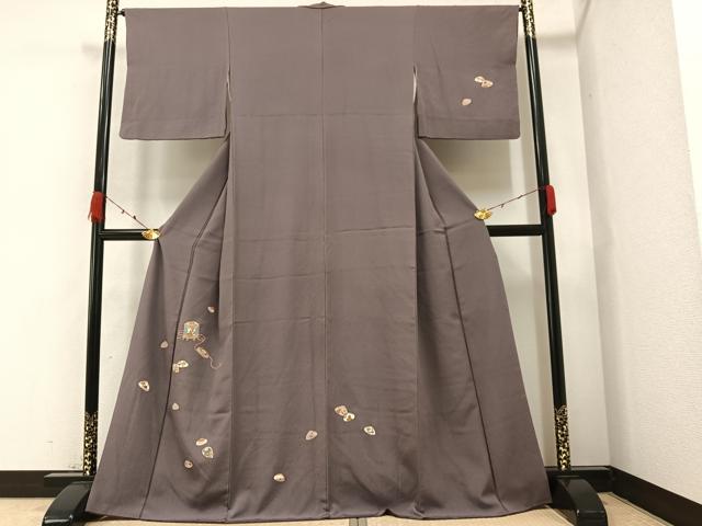 平和屋着物●訪問着　友禅　貝桶花文　金彩　正絹　逸品　AAAZ2395ph