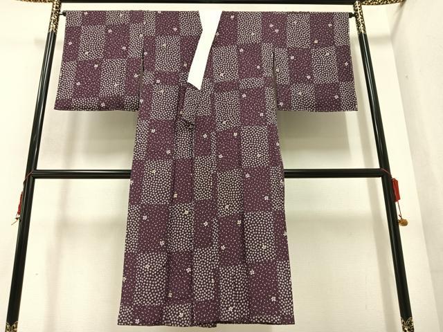 平和屋着物●長襦袢　無双仕立て　舞桜文　やまと誂製　正絹　逸品　AAAZ2431ph