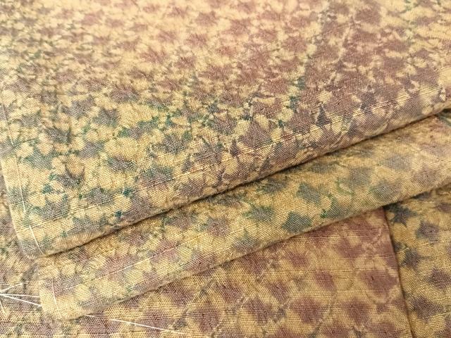 平和屋着物●菅原工房　菅原結作　漢方染紬　絞り　霞文　正絹　逸品　未使用　AAAZ3004np