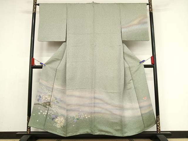 平和屋着物●久保田一竹　幻の辻が花　訪問着　絞り　暈し染め　阪急百貨店扱い　正絹　逸品　AAAZ3029np