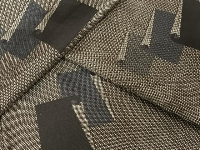 平和屋着物●本場大島紬　カタス7マルキ　色紙文　正絹　逸品　AAAZ3117np