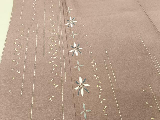 平和屋着物○日本工芸会正会員 蒔糊友禅 中川正洋 訪問着 花菱