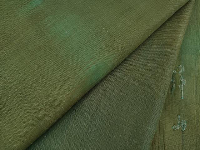 平和屋着物●絲藝苑　上島洋山　紬　霞文　正絹　逸品　AAAZ3761ck