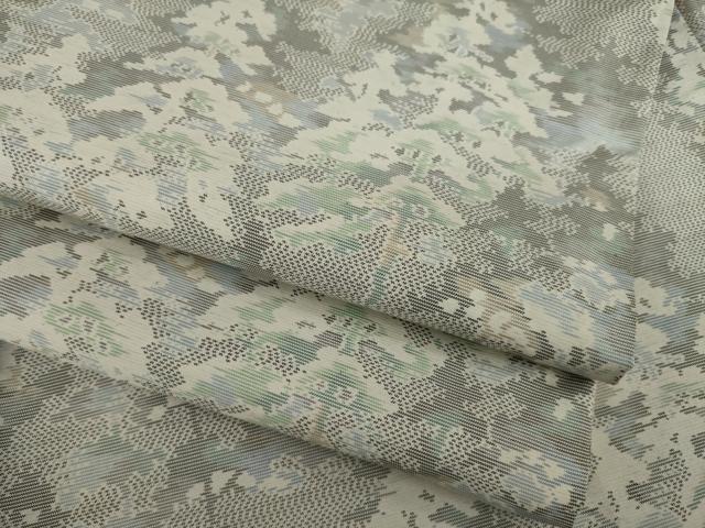 平和屋着物●本場大島紬　白大島　樹林文　正絹　逸品　AAAZ3805ck