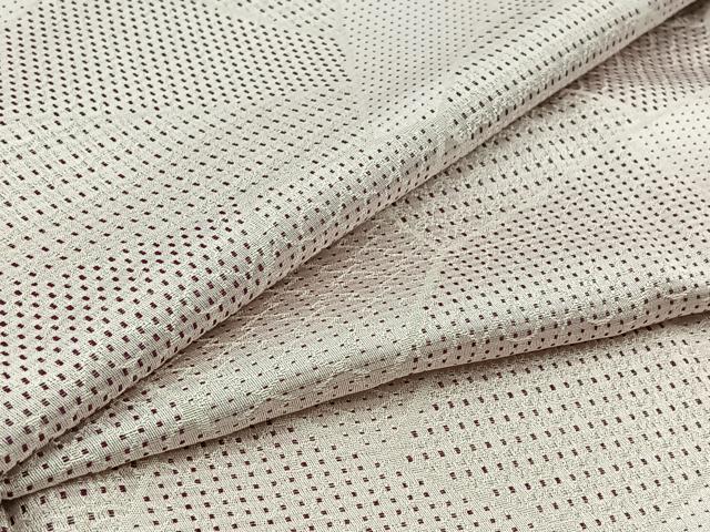 平和屋着物▽上質な小紋　単衣　切嵌文　正絹　逸品　AAAZ3963jh