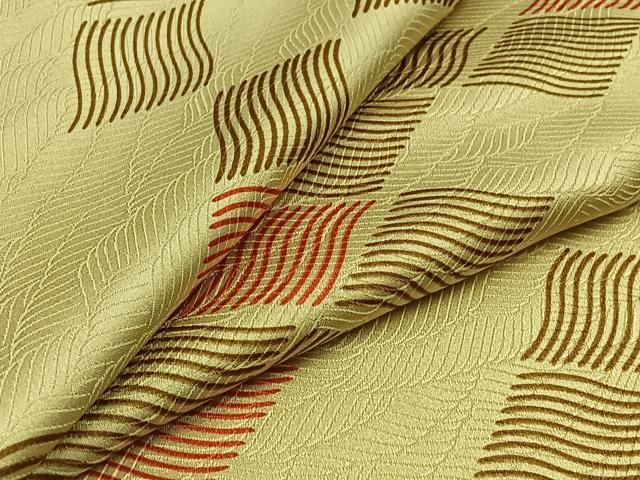 平和屋着物▽訪問着　単衣　流水文　正絹　逸品　AAAZ3999jh