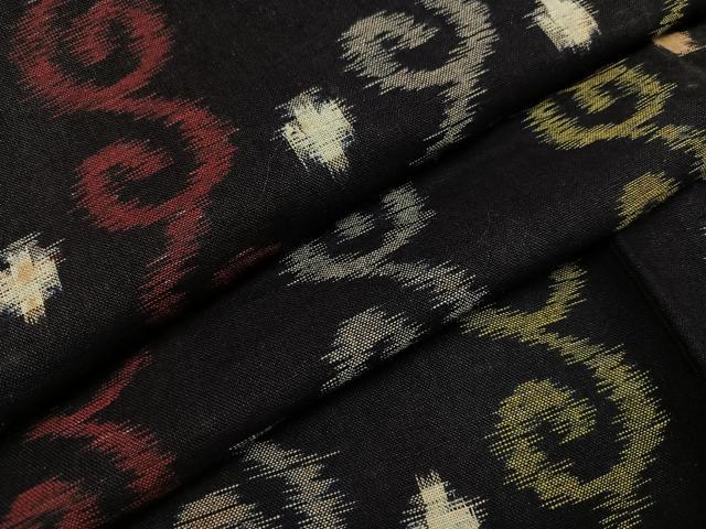 平和屋着物●久留米絣　単衣　花間道　綿　逸品　AAAZ4510ph