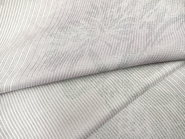 平和屋着物●お召　草花文　暈し染め　染の近江謹製　正絹　逸品　AAAZ4539ph