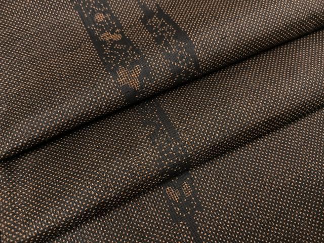 平和屋着物●本場大島紬　一元絣　間道　正絹　逸品　AAAZ4559ph