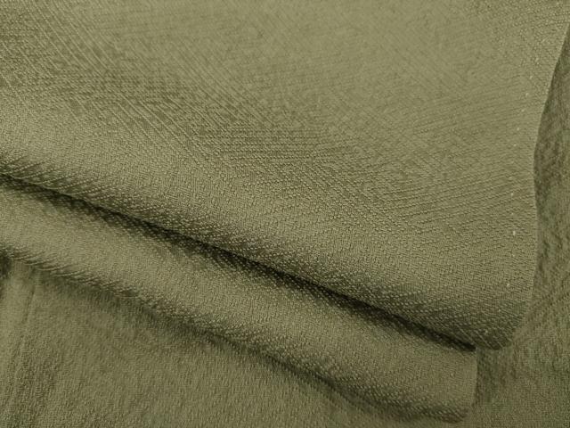 平和屋着物●上質な色無地　肥後煤竹色　正絹　逸品　AAAZ4800ck