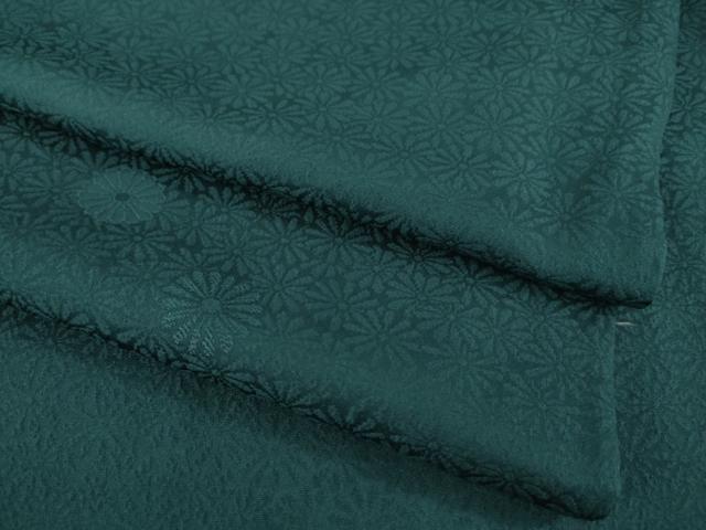 平和屋着物●上質な色無地　花尽くし地紋　百入茶色　正絹　逸品　AAAZ4802ck