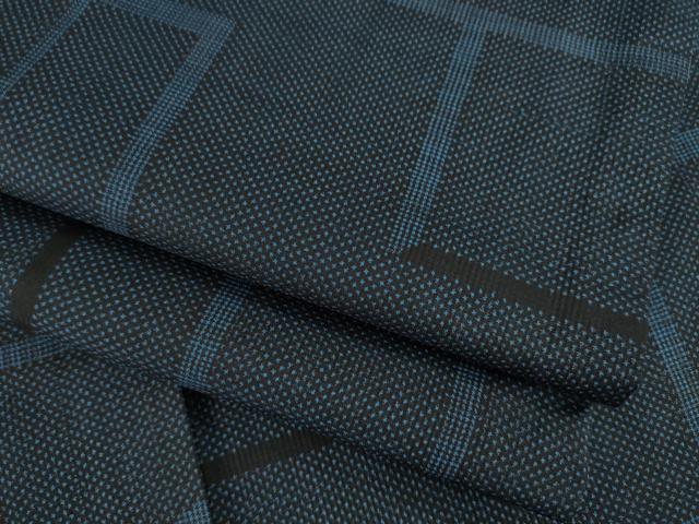 平和屋着物●本場大島紬　一元絣　幾何学文様　正絹　逸品　AAAZ4814ck